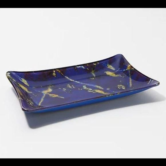 Lola Rose | Kitchen | Lola Rose Rectangular Trinket Tray Lapis Lazuli | Poshmark